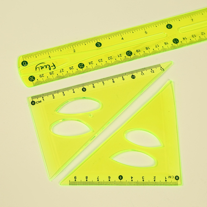 School rulers,plastic ruler,transparent ruler,ruler set,school supplies