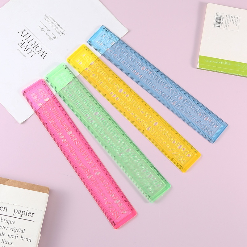 School rulers,plastic ruler,transparent ruler,ruler set,school supplies