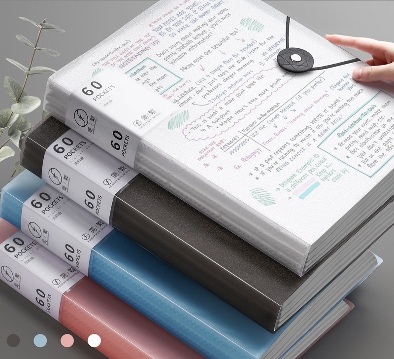 Presentation Book, Portfolio Folder with Clear Sheet Protectors,display ...