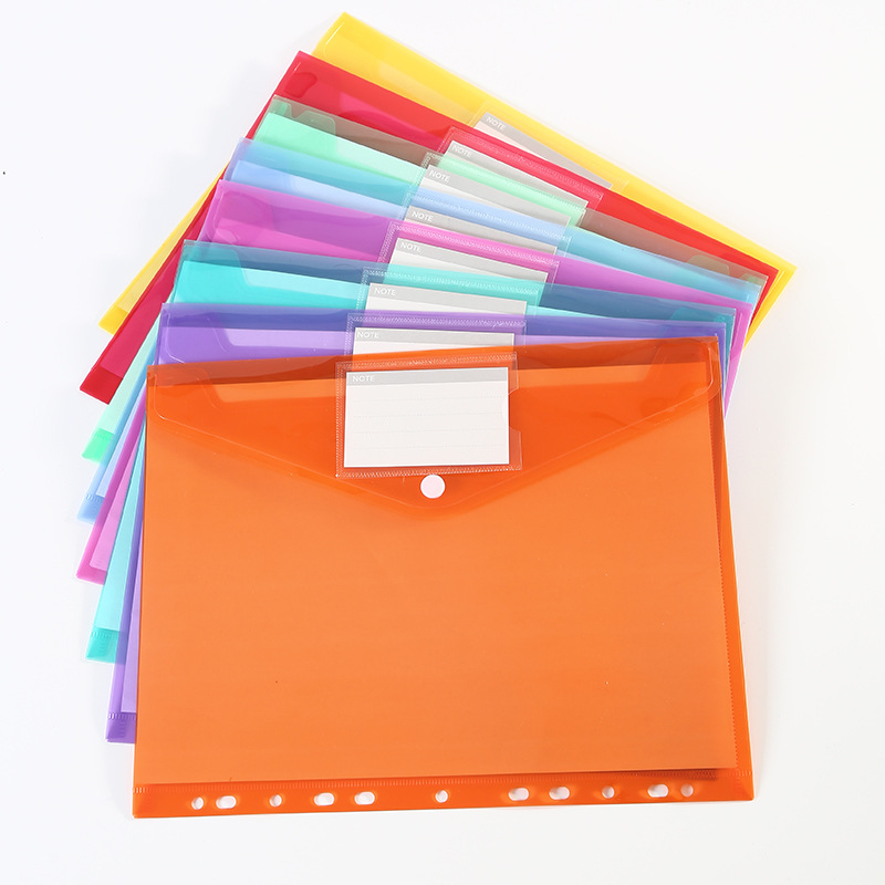 A4 A5 B6 Plastic file folder,document folder ,file bag,zipper file bag ...