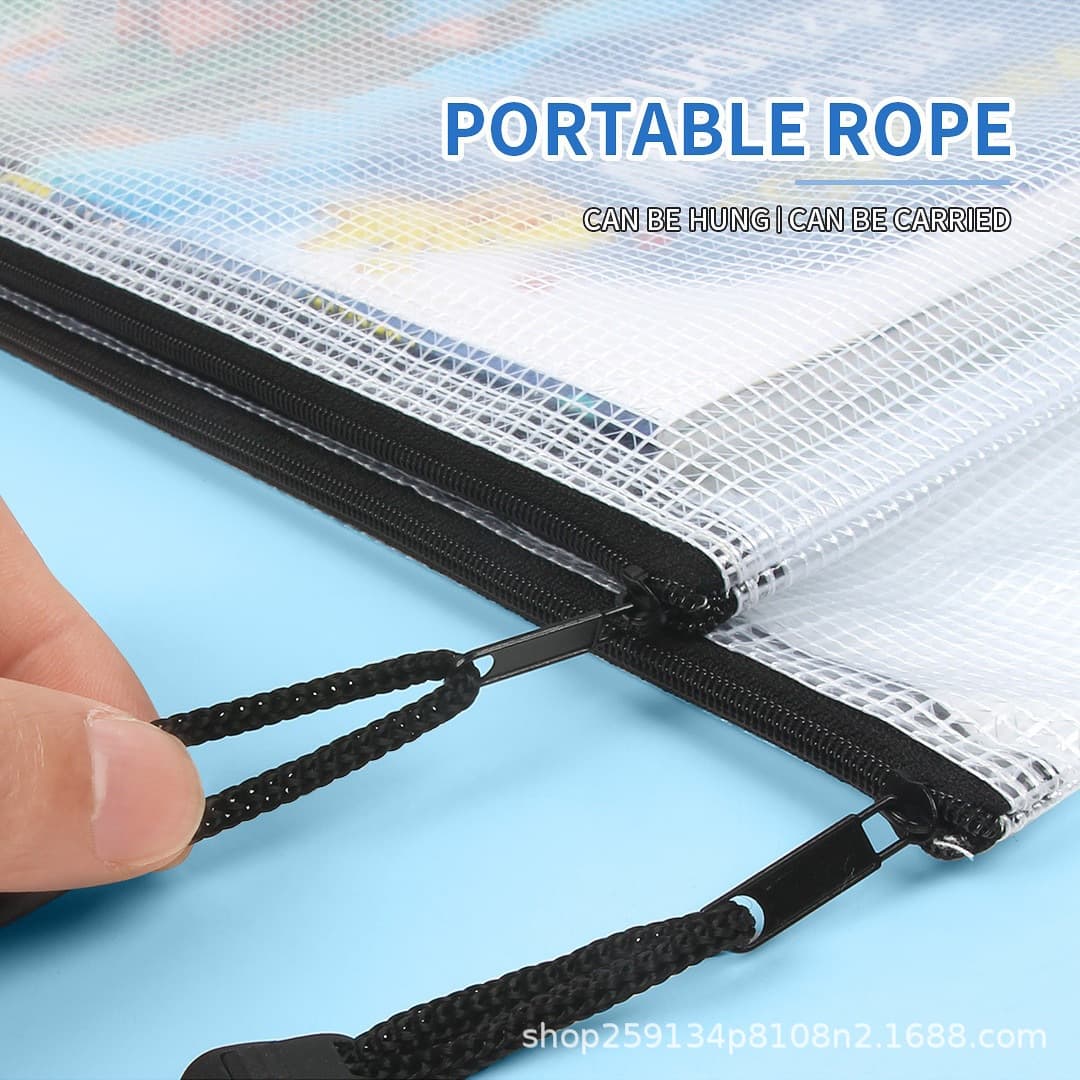 A4 A5 B6 Plastic file folder,document folder ,file bag,zipper file bag ...
