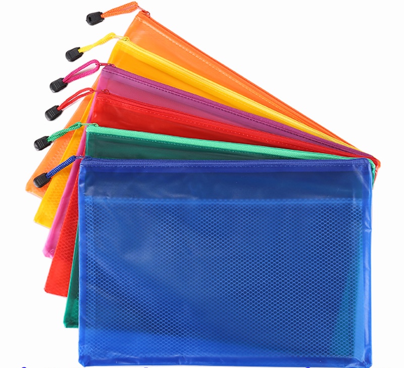 A4 A5 B6 Plastic file folder,document folder ,file bag,zipper file bag ...