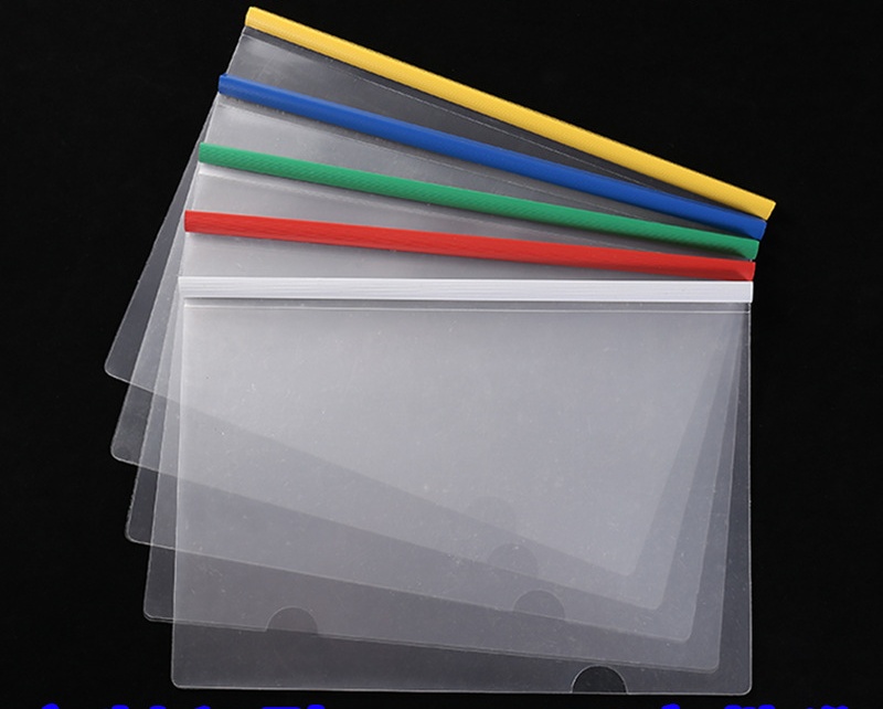 A4 A5 B6 Plastic file folder,document folder ,file bag,zipper file bag ...