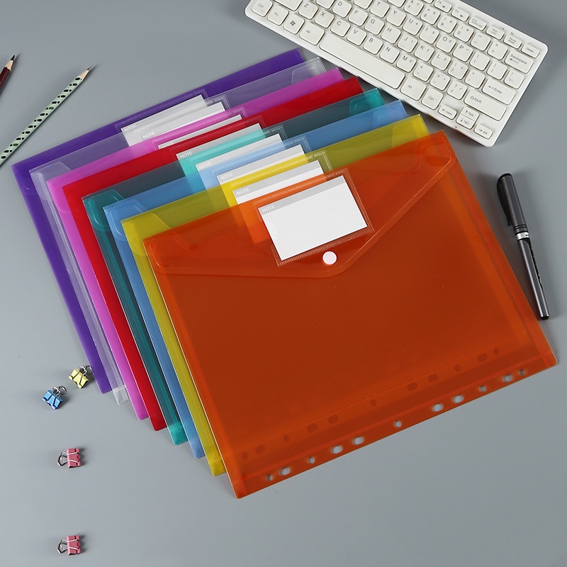 A4 A5 B6 Plastic file folder,document folder ,file bag,zipper file bag ...